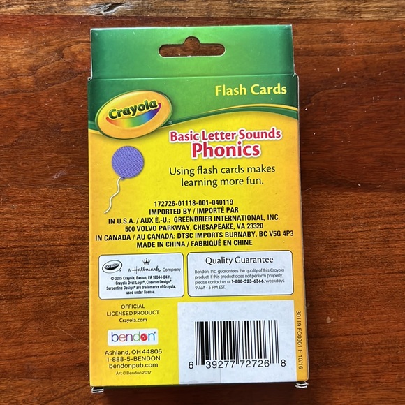 Crayola | Other | Crayola Basic Letter Sounds Phonics Flash Cards ...